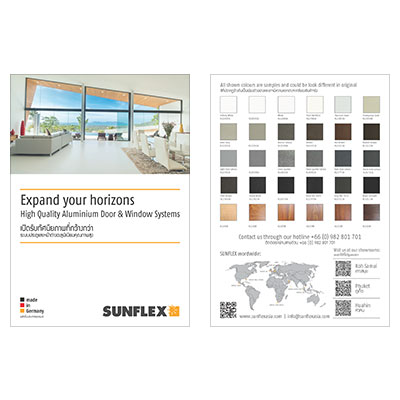 Brochure Sunflex Asia with customer address • SUNFLEX ASIA